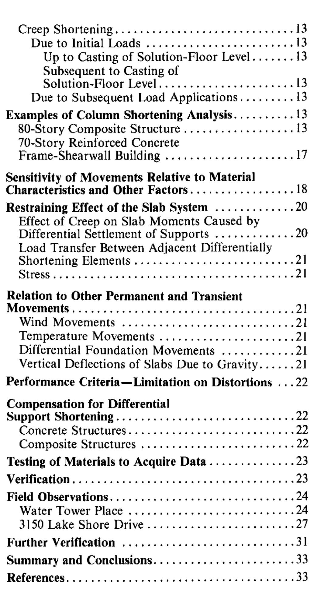 Figure 1 - Column shortening in Tall buildings