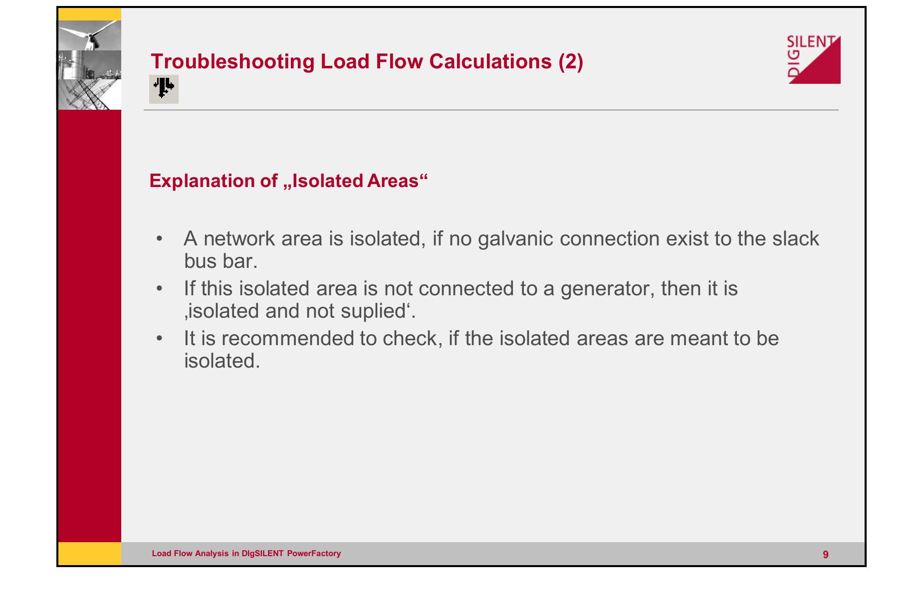 Figure 12 - Load Flow Analysis in DIgSILENT PowerFactory