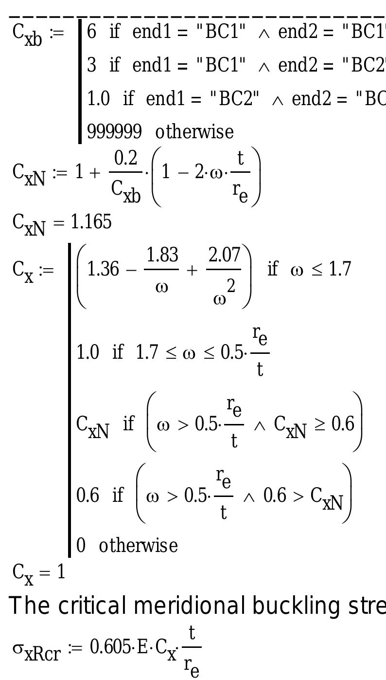 Figure 28 - STRUCTURE CALCULATION SHEET FOR SILO