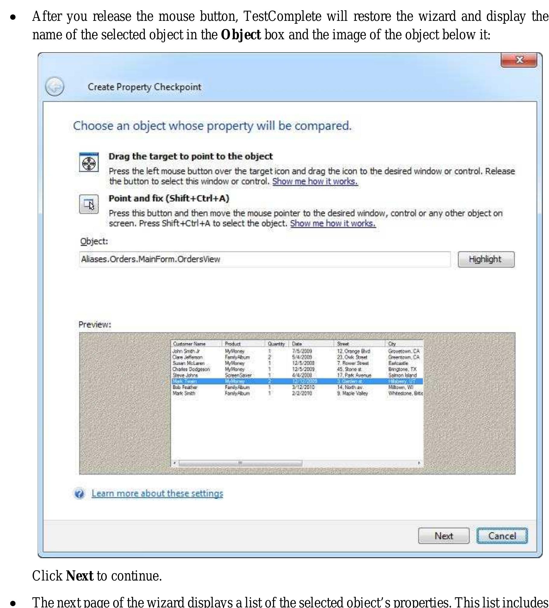 Figure 22 - Getting started with testcomplete