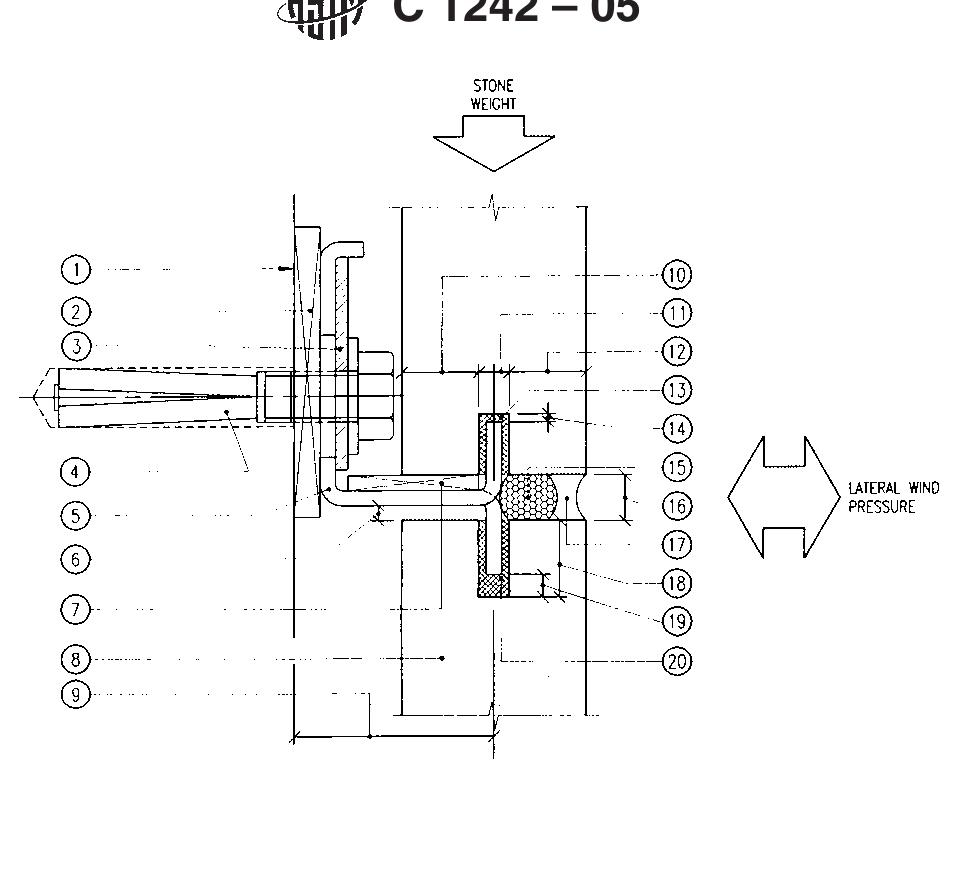 Anchor in horizontal joint can support gravity and lateral