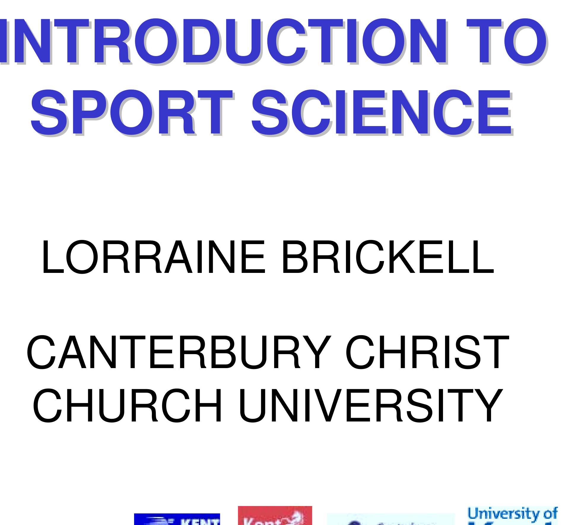 Figure 1 - INTRODUCTION TO INTRODUCTION TO SPORT SCIENCE