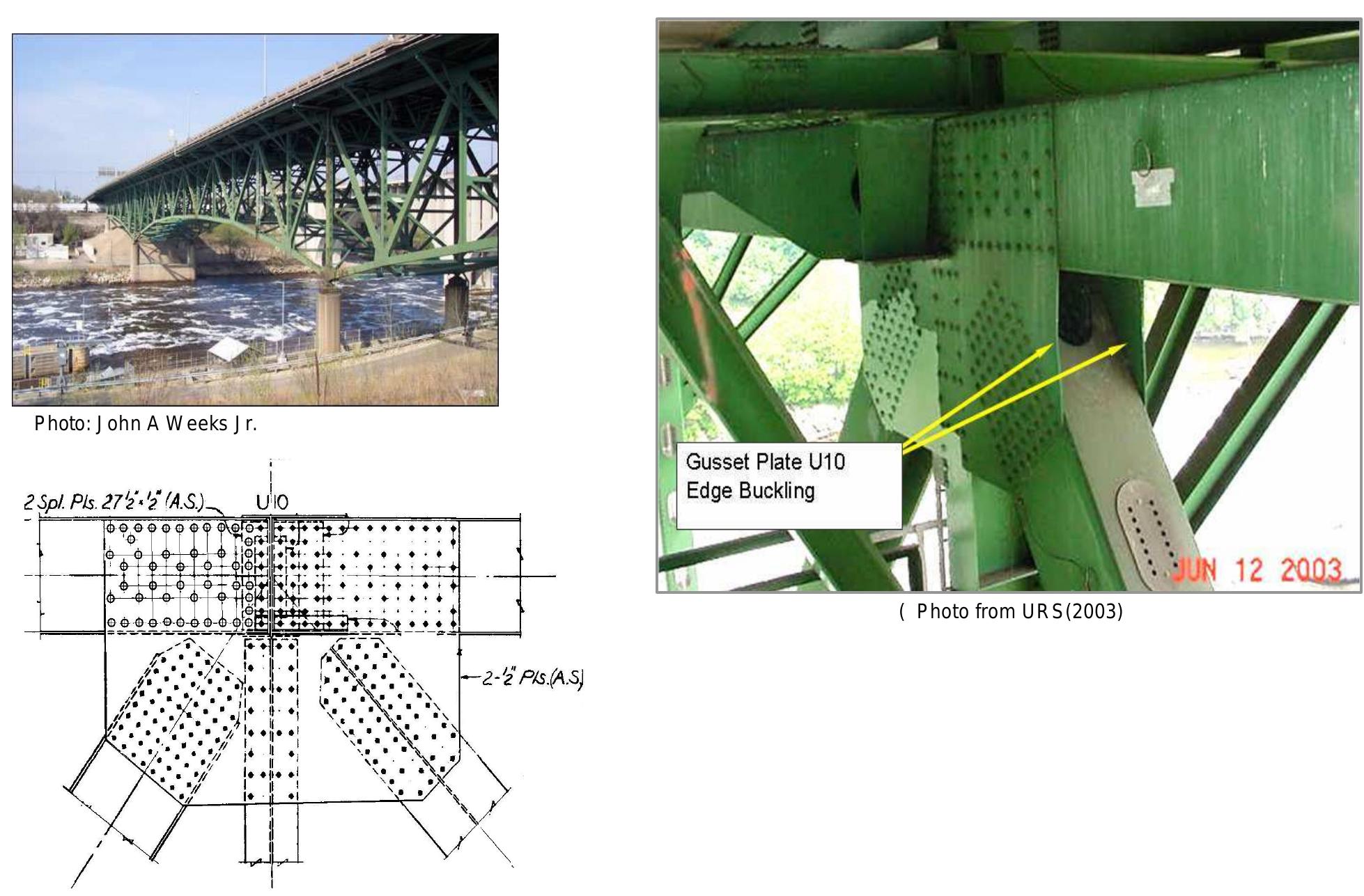 29. the 1968 i-35w bridge and its buckled gusset plates, at