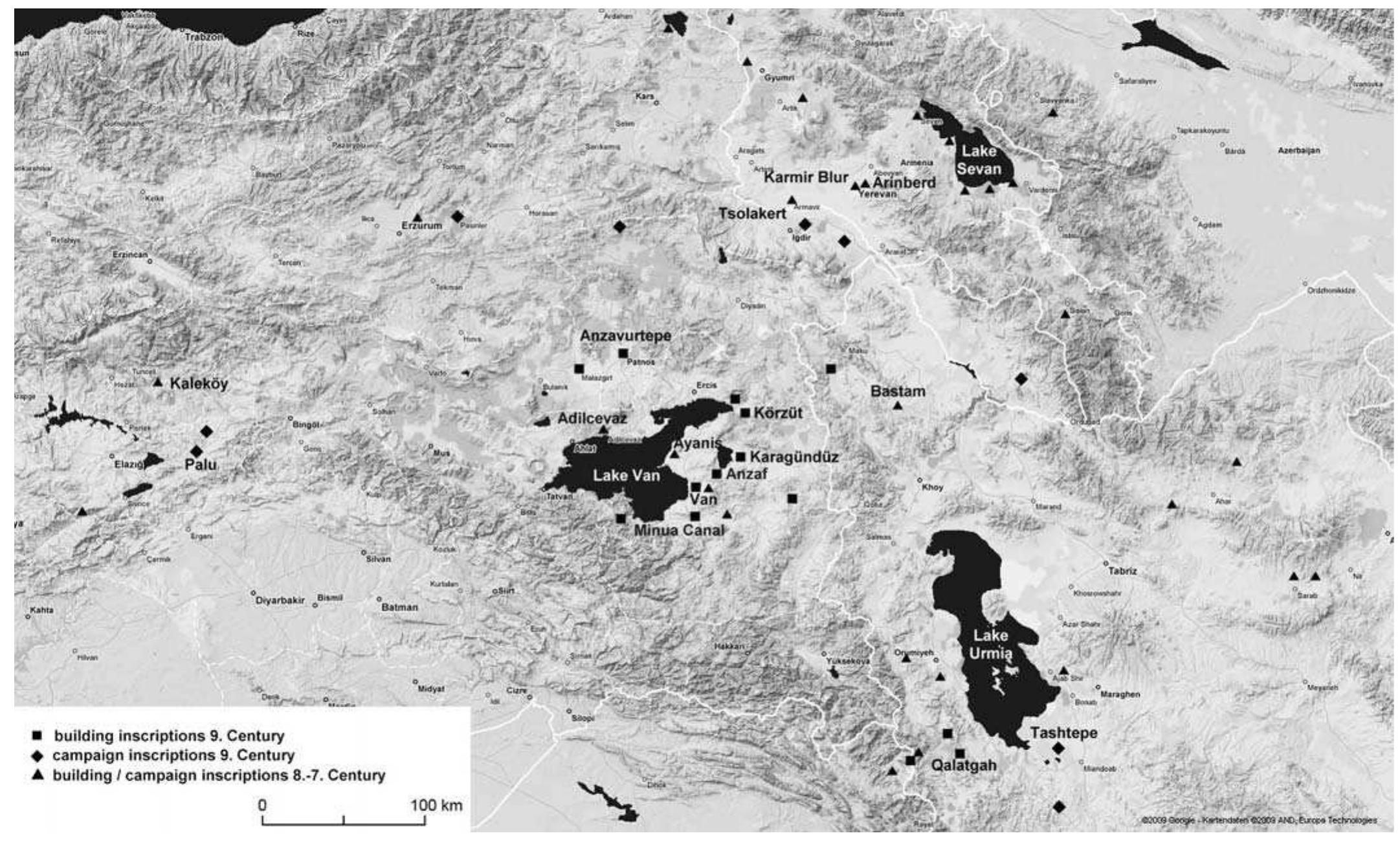 05. map of urartu showing the location of display