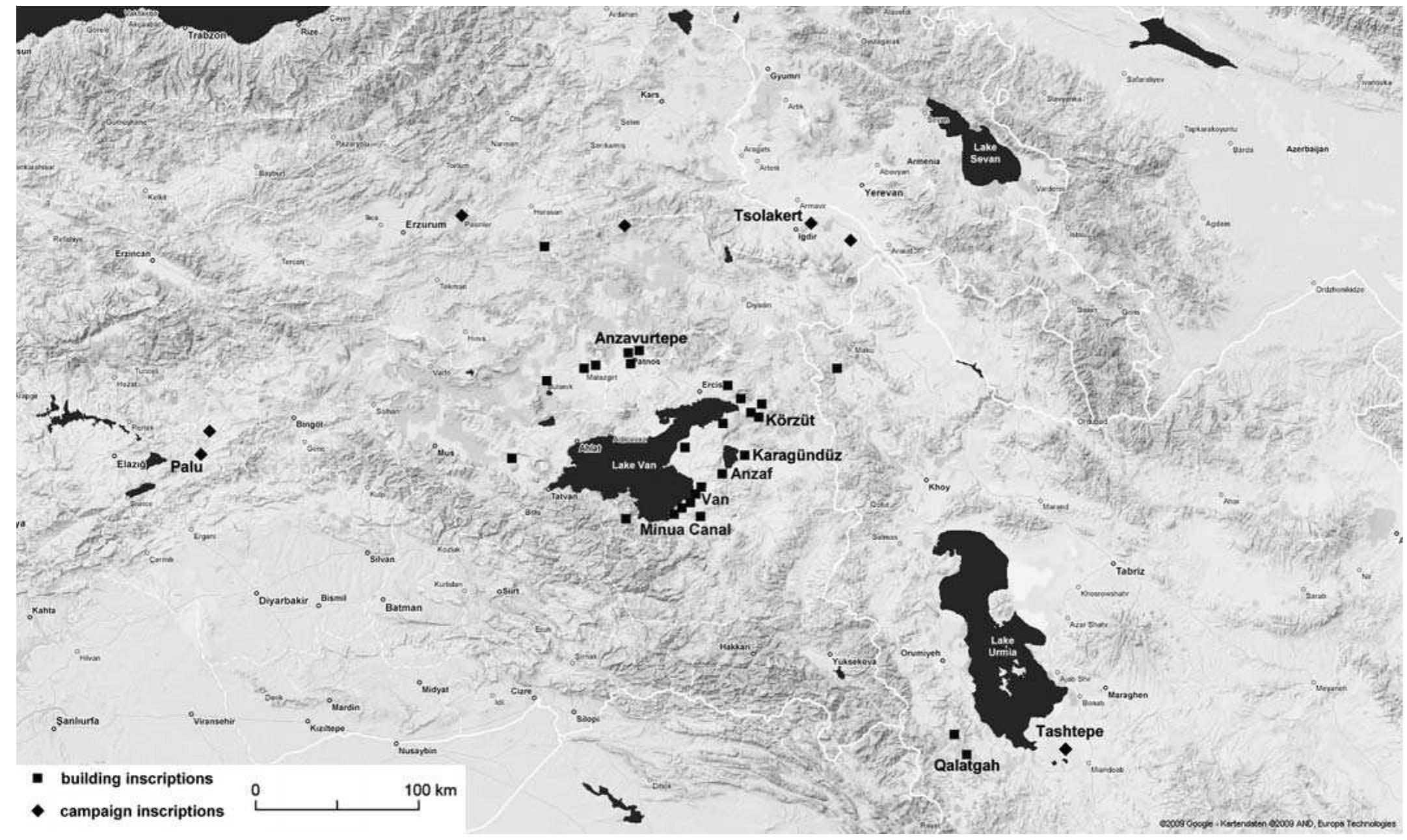 07. map of urartu showing the location of display