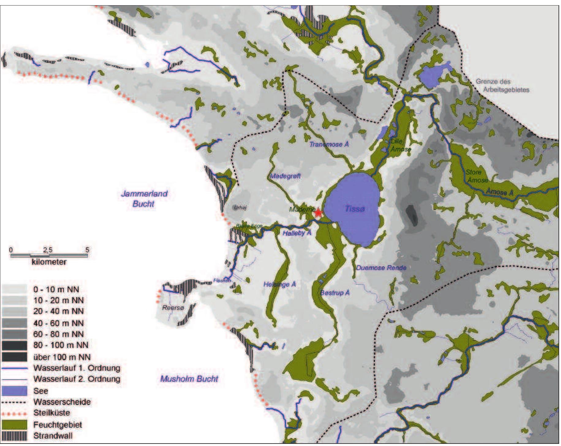 The topography of the tiss@ area (after schulke 2007).