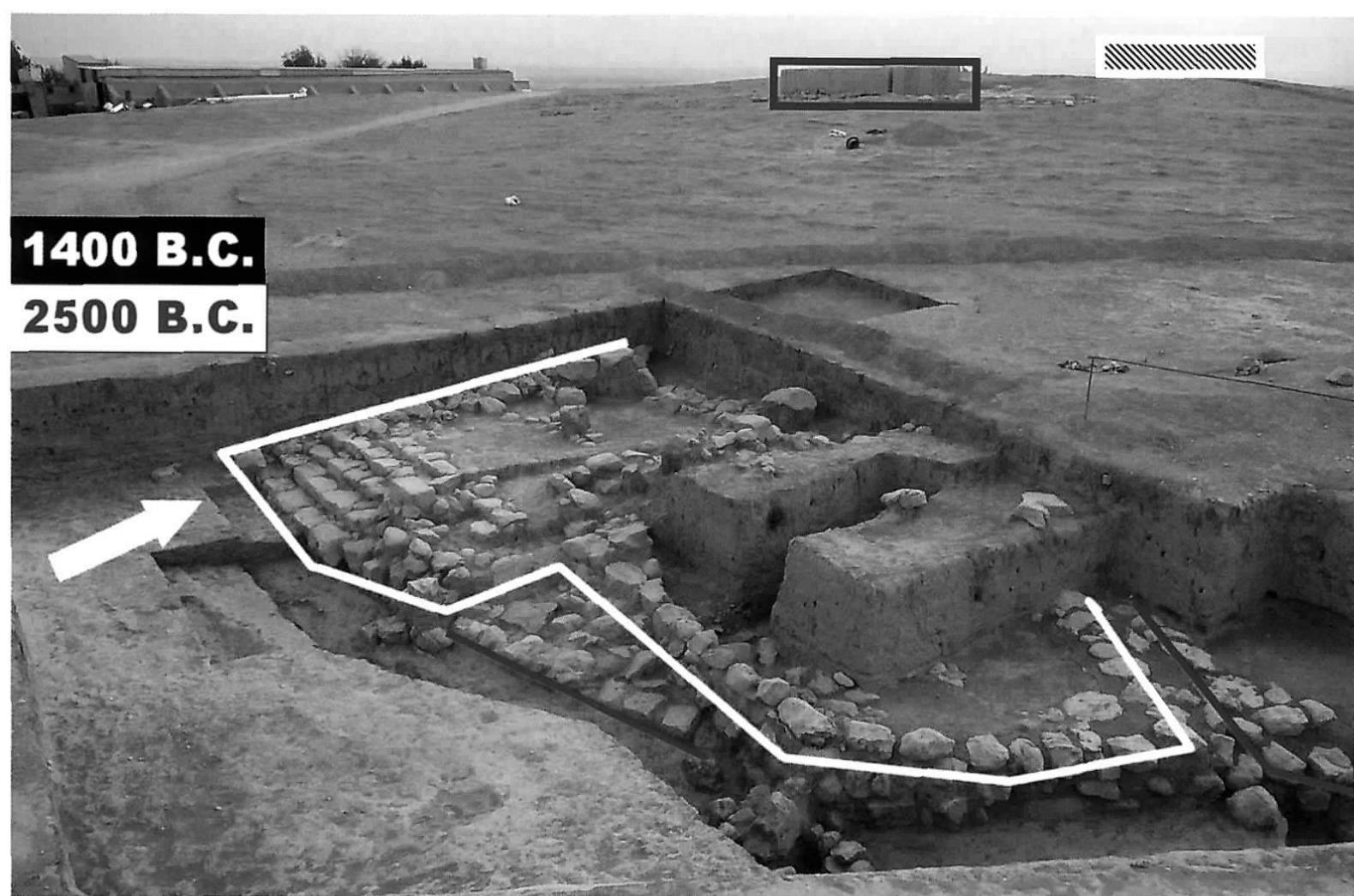 The western, five-step staircase that replaced the eastern,