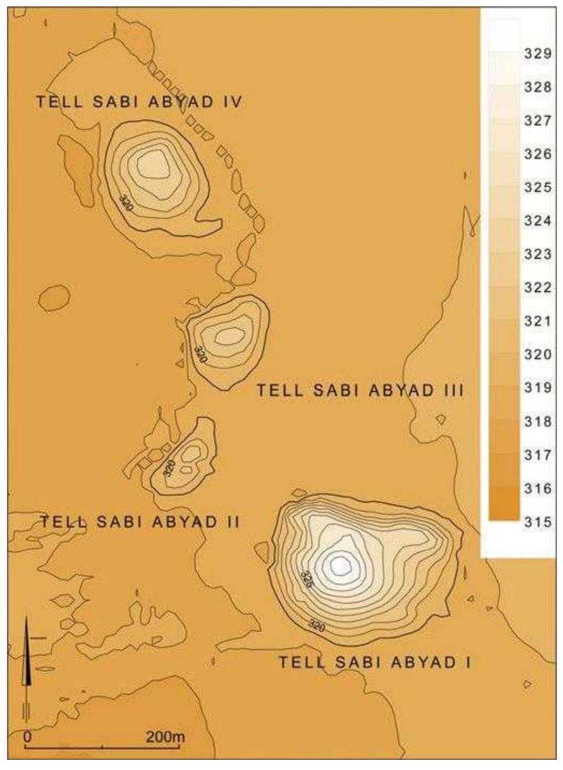 Map of the northern part of the balikh valley, show ing the