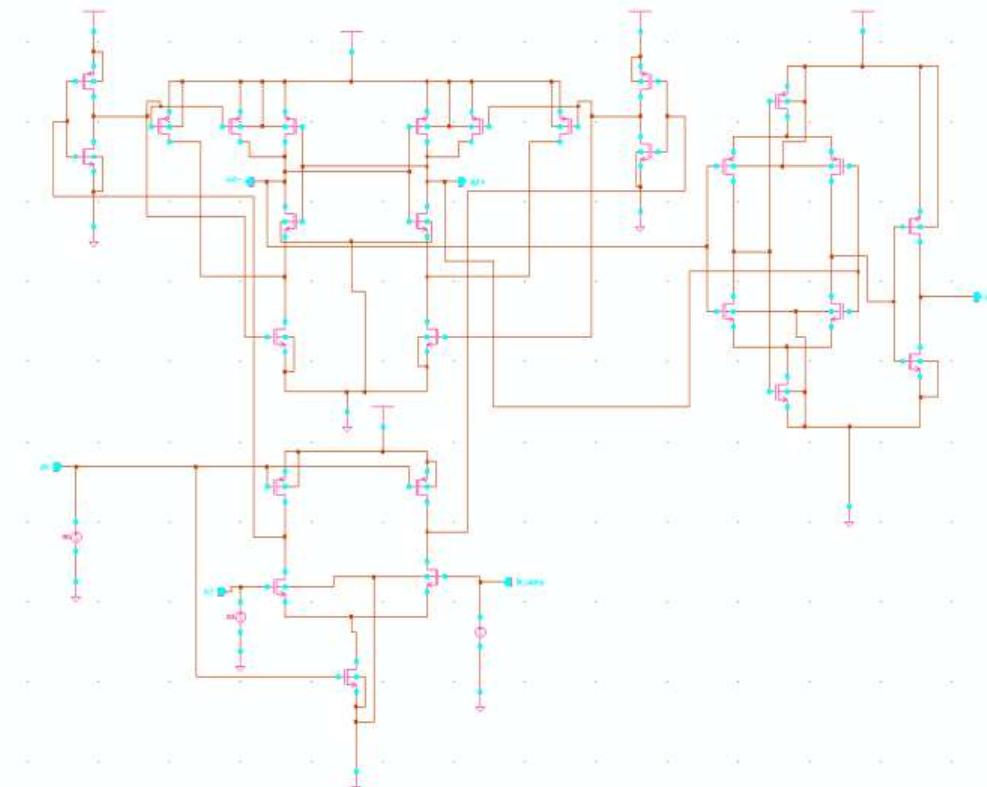 Double-tail dual-rail dynamic comparator schematic figure 2.