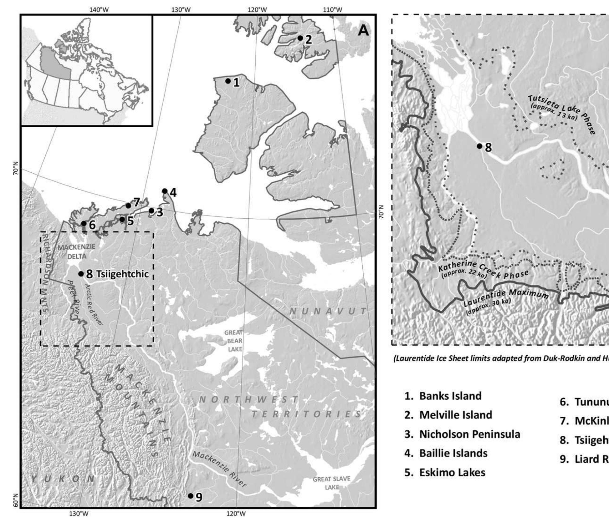 (a) map of the lower mackenzie river valley, northwest