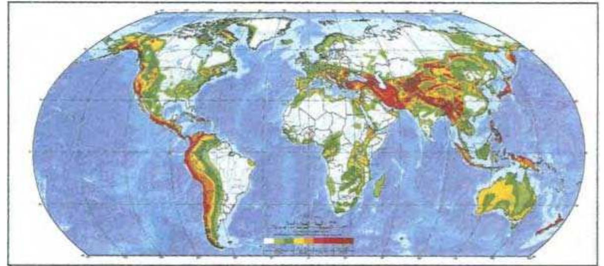 8. global seismic hazard map (produced by the global seismic