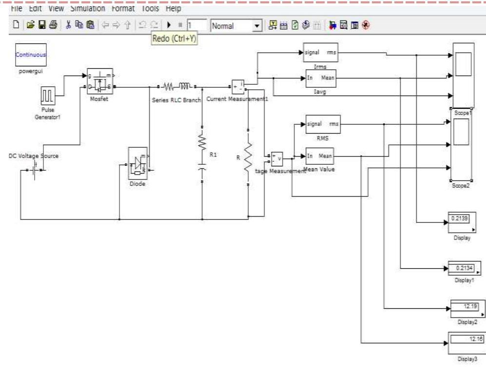 Physical model of buck converter