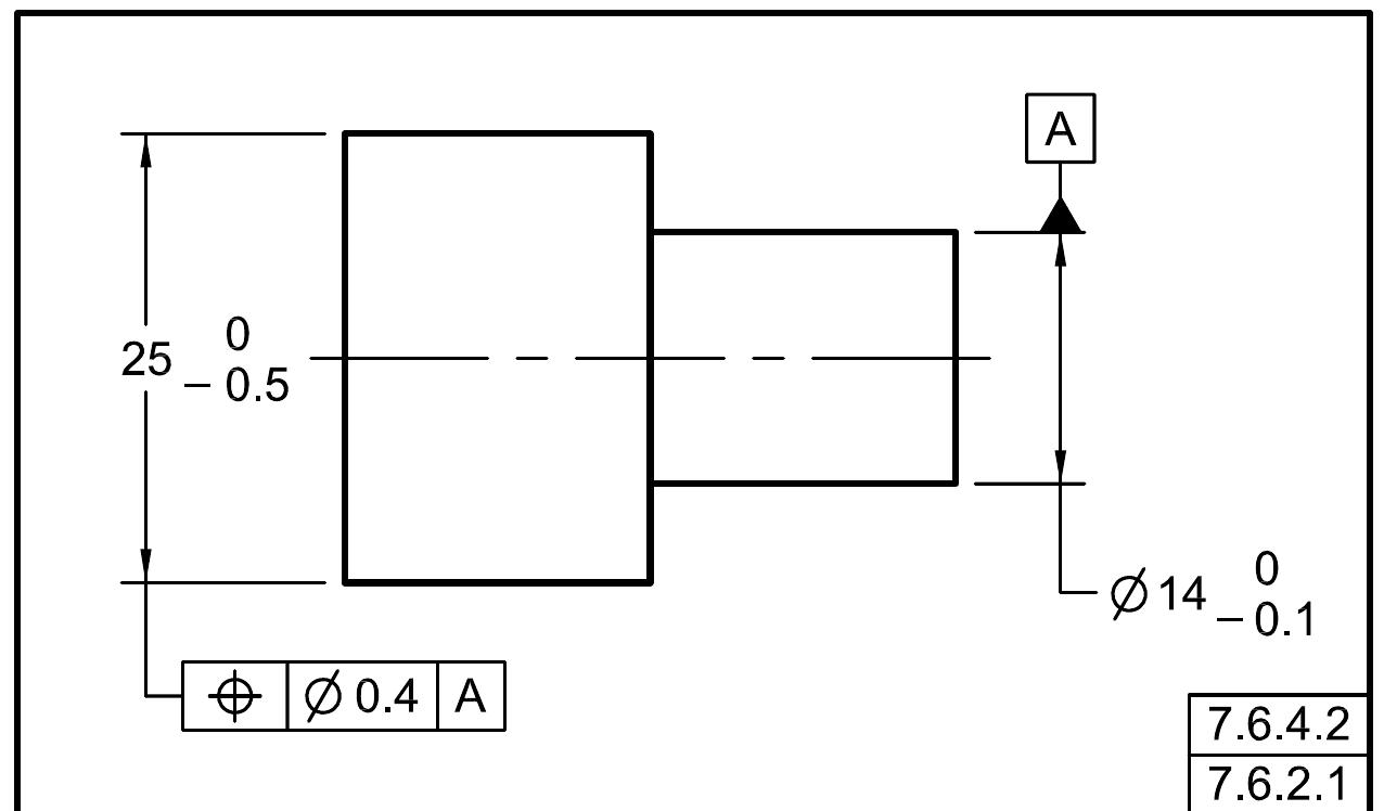 -57 feature controlled with positional tolerance at rfs and
