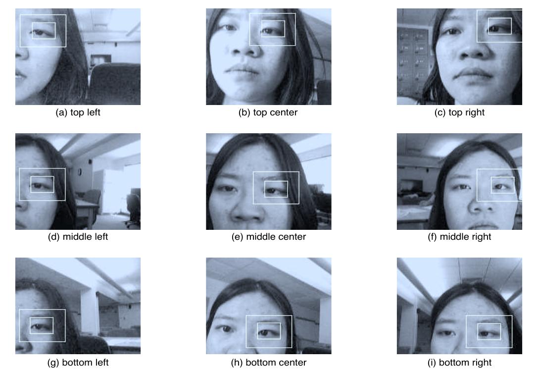 Eye capture using the nokia n810 front camera running the