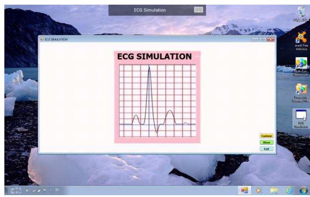 Introduction to ecg simulation. upon executing ecg