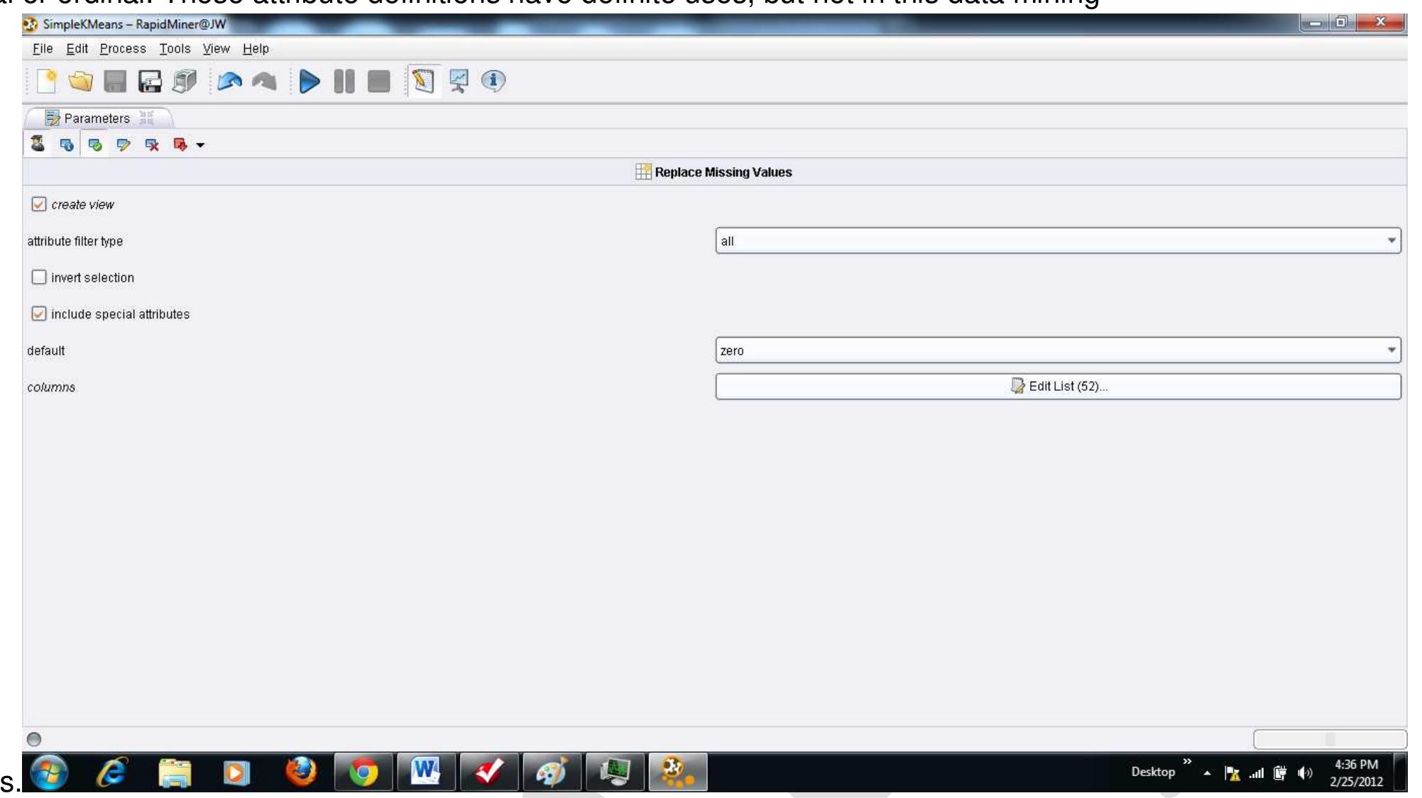 Image 7. replace missing values, parameters. here is a