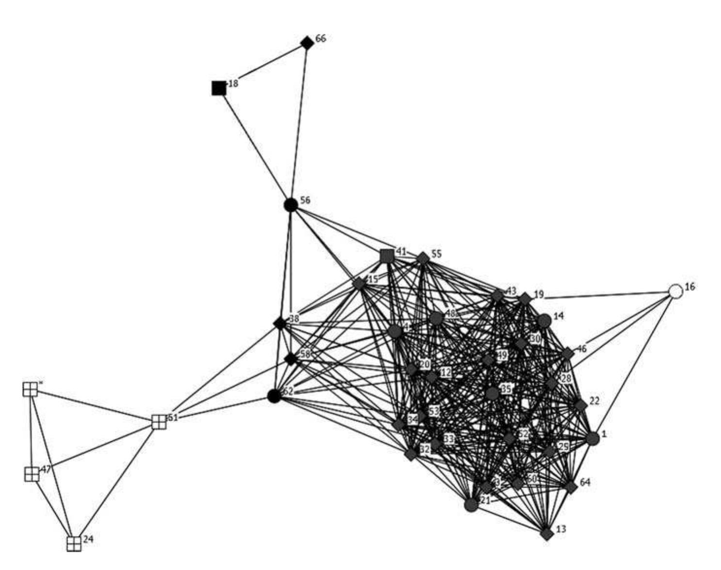Gure 8 network graph constructed using brainerd-robinson