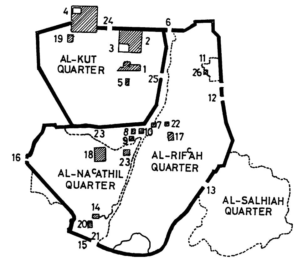 Map of saudi arabia shows the places of investigation,