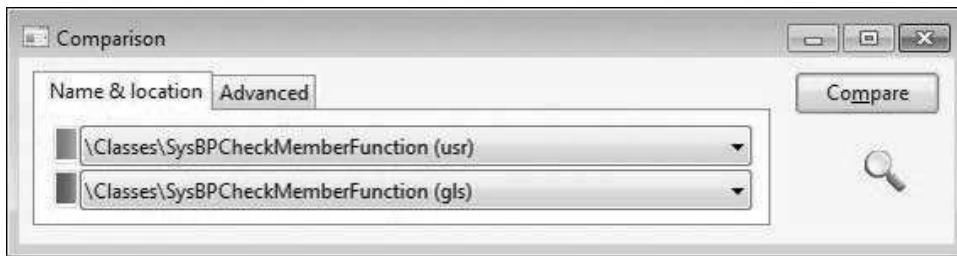 -26 the comparison dialog box. to open the compare tool,