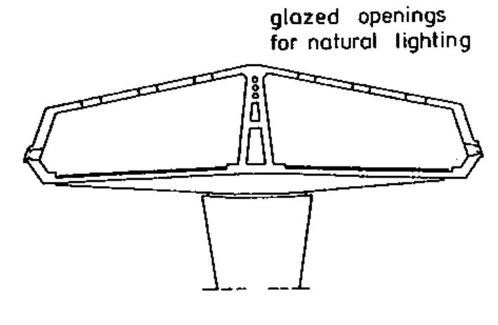 Closed box girder for inner city elevated highways (7 fig.