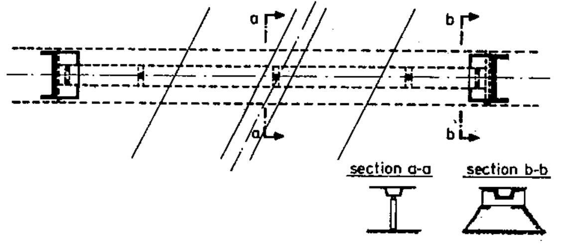 The torsionally stiff box girder enables the_skewed abutment
