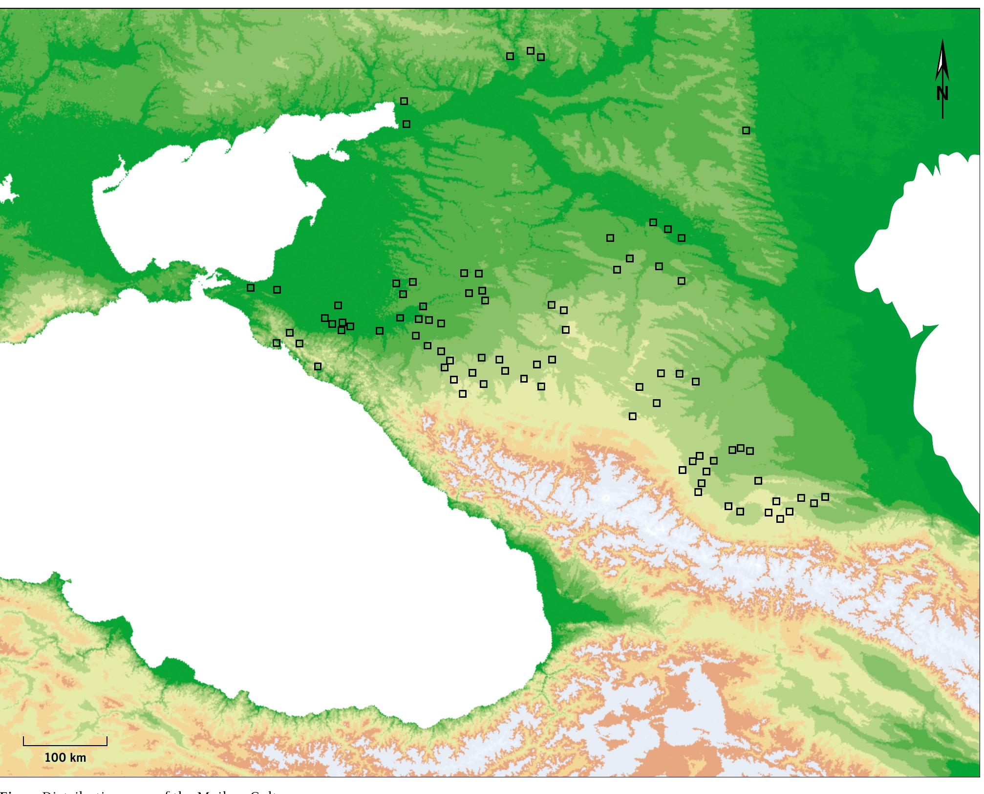 Abb. 1 verbreitungskarte der maikop-kultur.