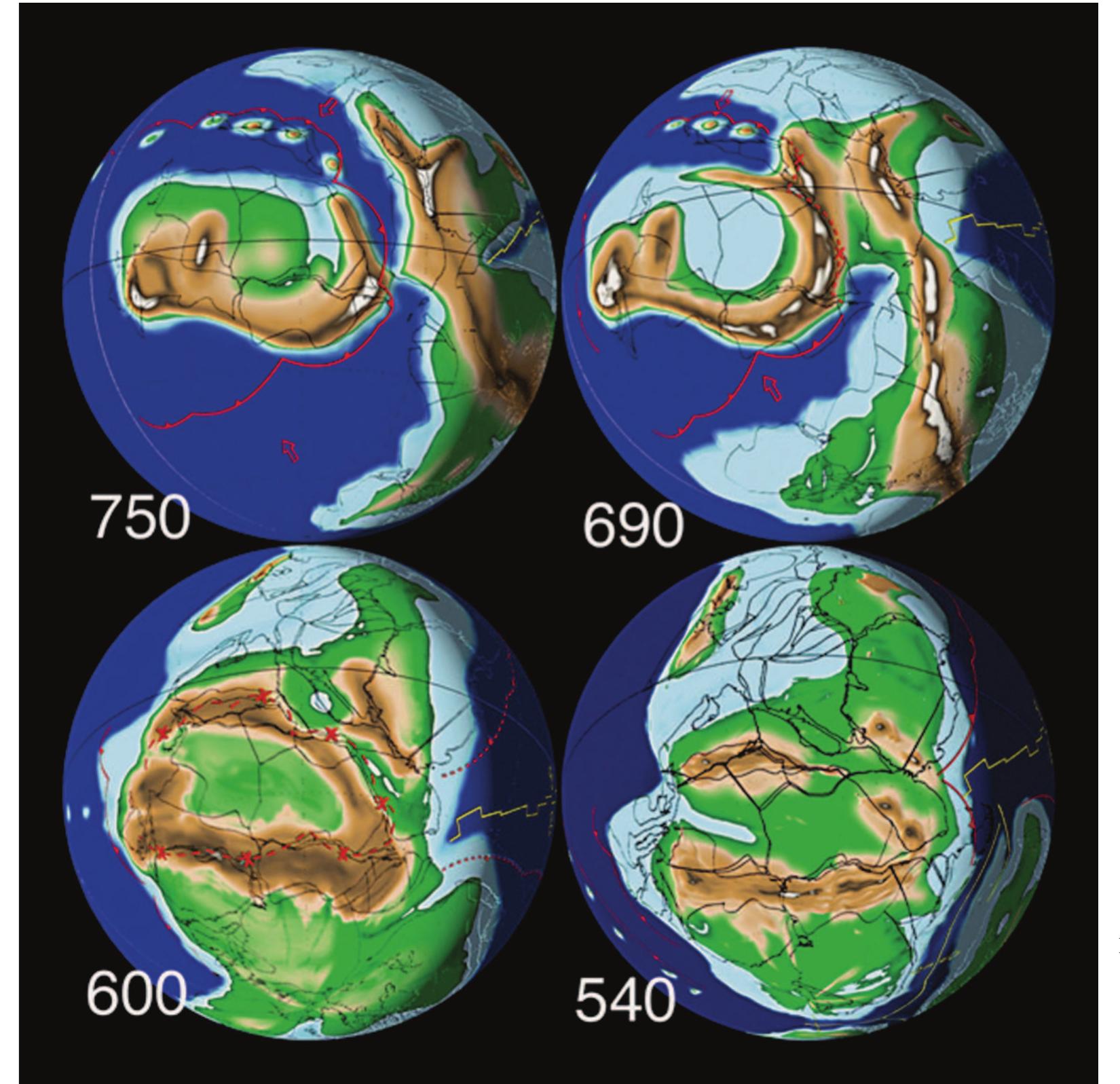 Pan-african orogeny (750, 690, 600 and 540 ma, orthographic