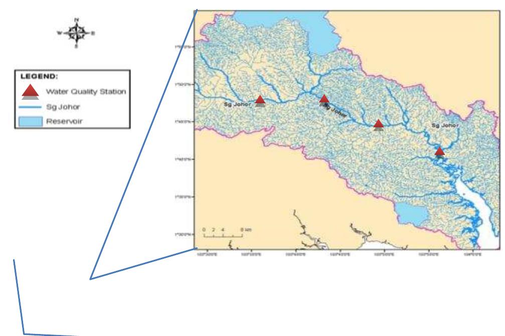 Map showing the geographical setting of the survey arec with