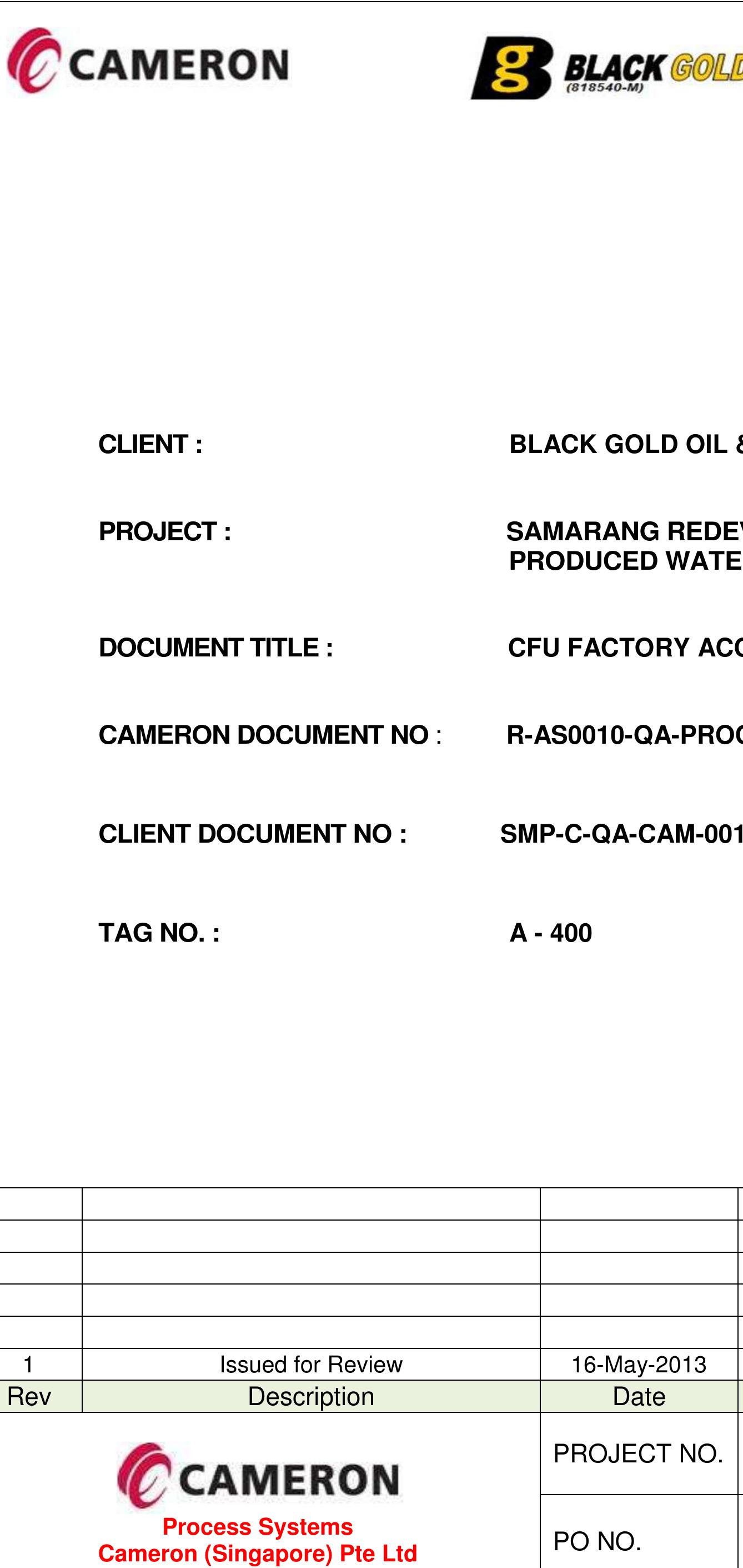 (PDF) CFU factory acceptance test procedure