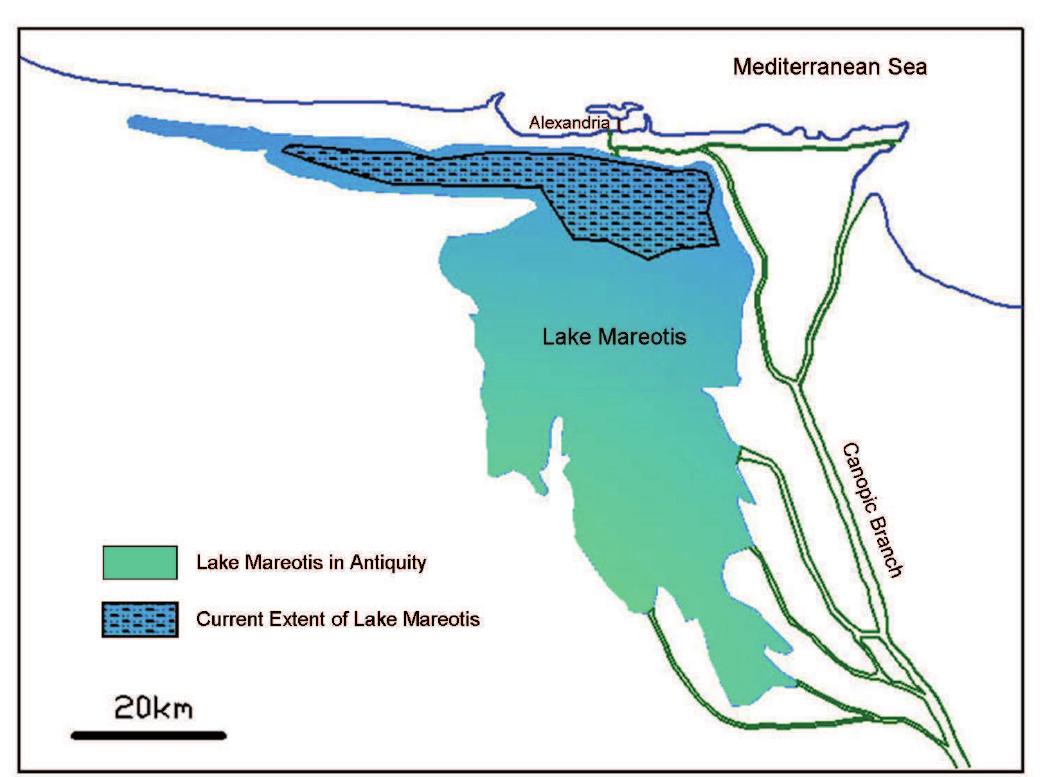 A geomorphological map of the ancient branches of the Nile delta ...