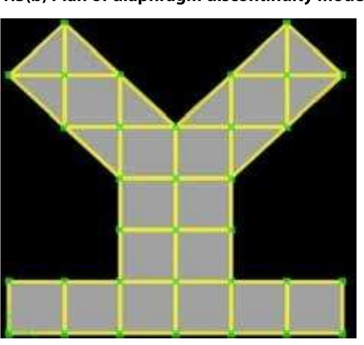 1.3(c) plan of y shaped model the models shown in above