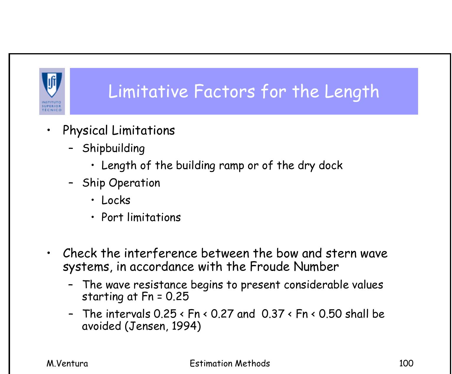 Figure 125 - Estimation Methods for Basic Ship Design