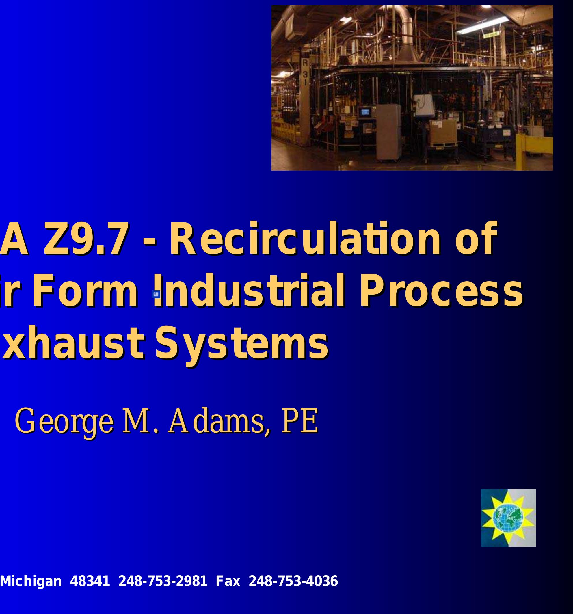 Figure 50 - ANSI/AIHA Ventilation Standards ANSI/AIHA