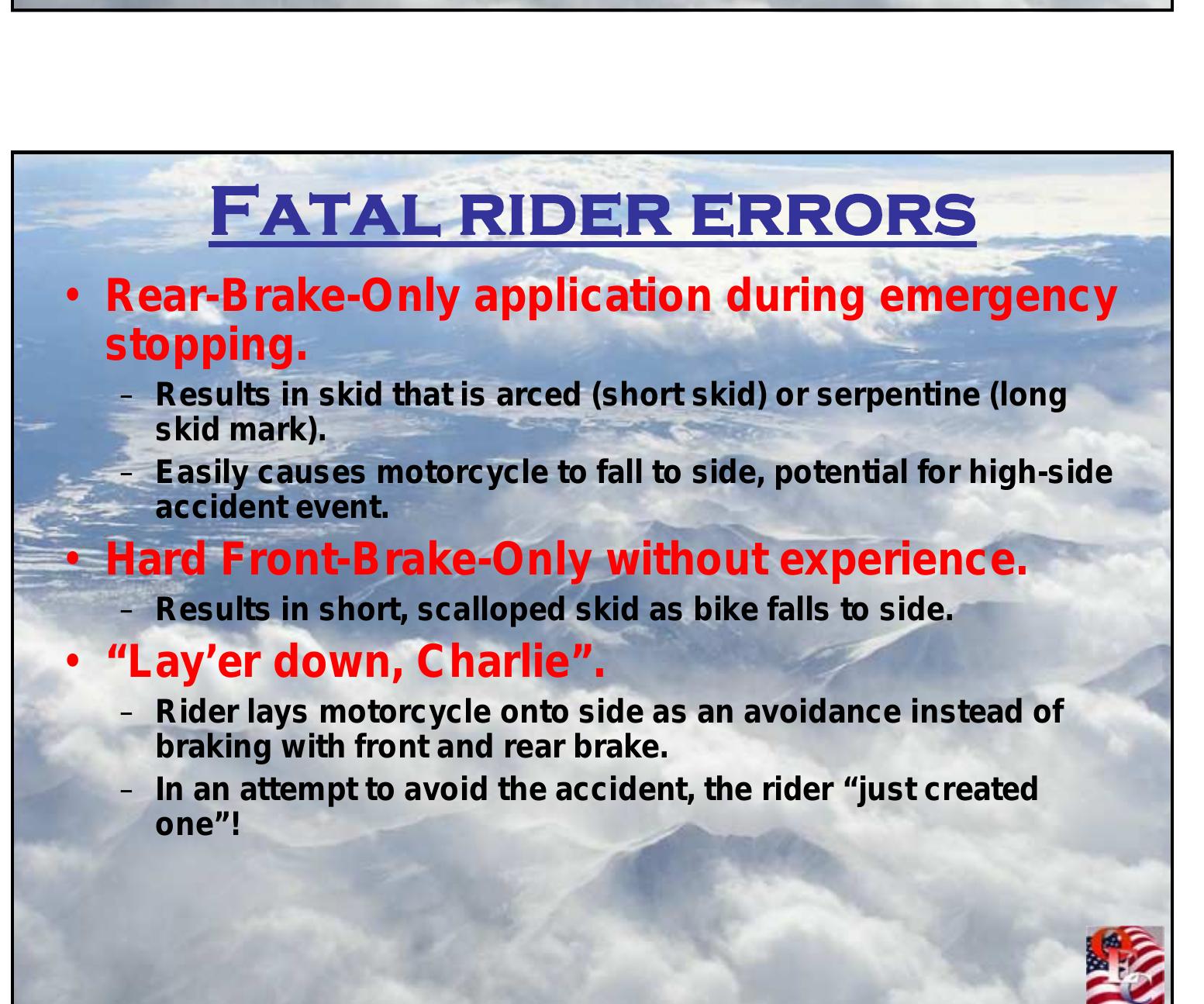 Figure 11 - Forensic Engineering Principles of Motorcycle