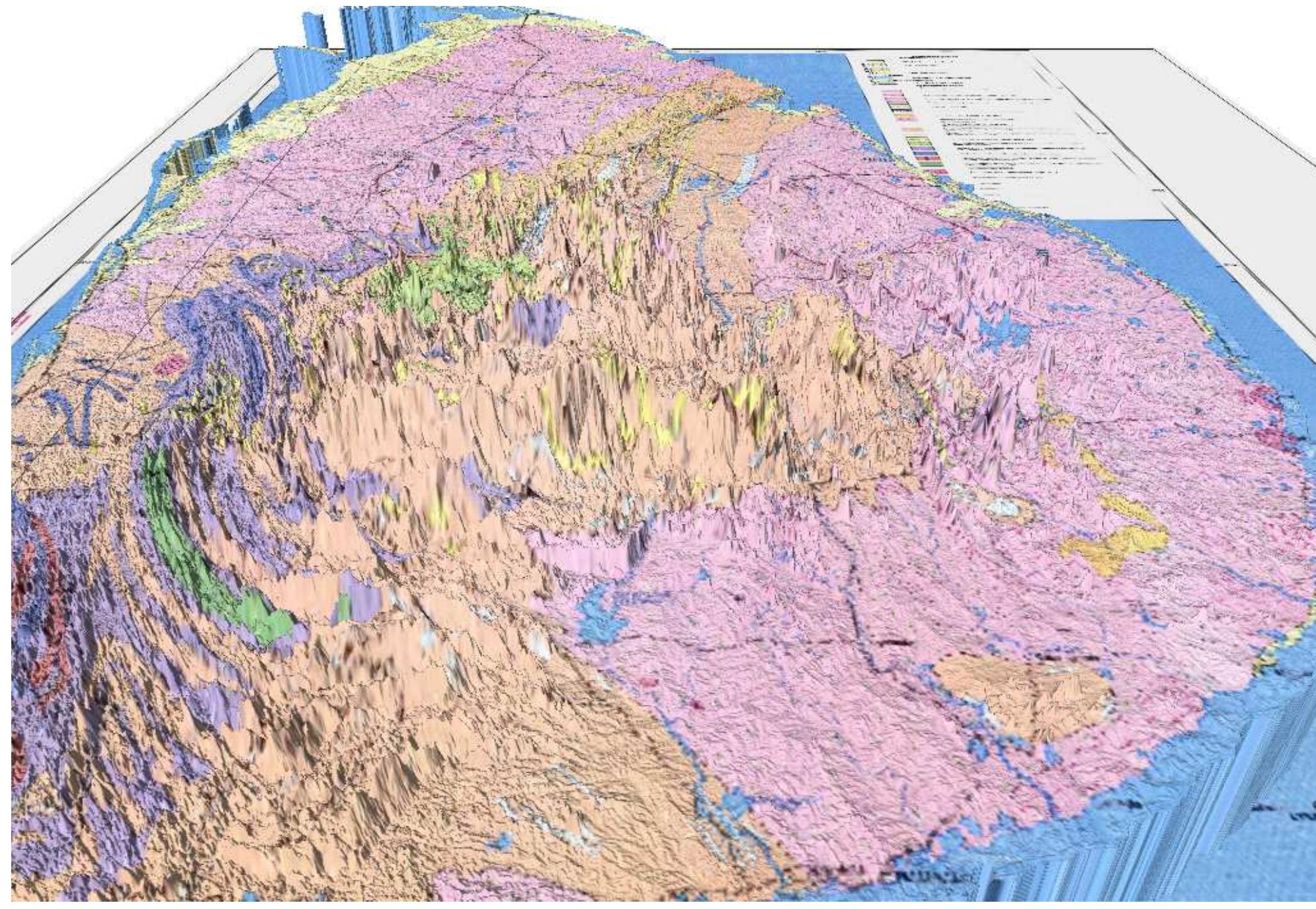 Geological map of sri lanka draped on the dem all