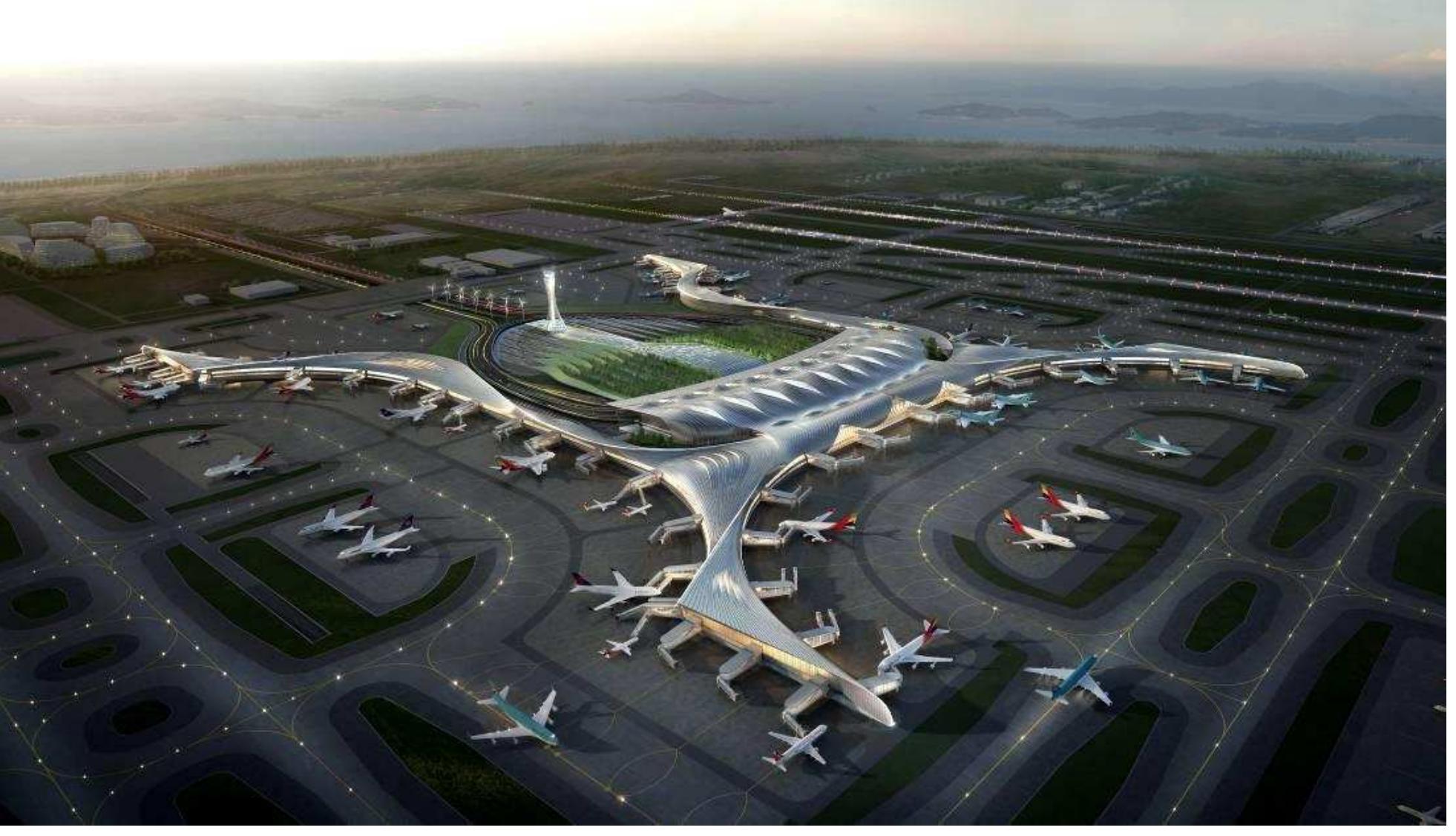 Incheon international airport terminal 2 rendering, incheon,