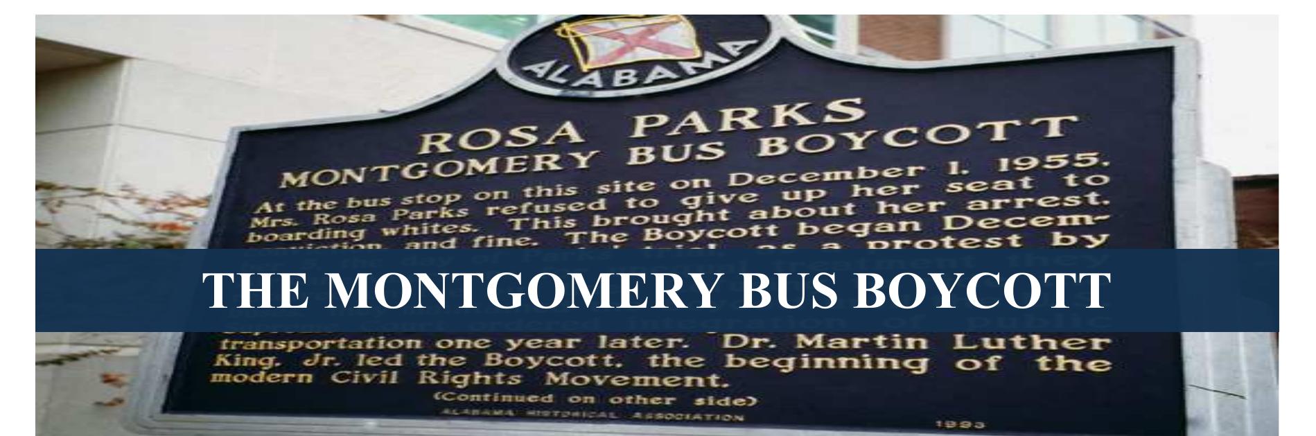 The montgomery bus boycott of 1955-56 served to reignite the