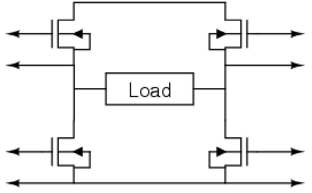 ; h- bridge c onfiguration using n- channel mosfets