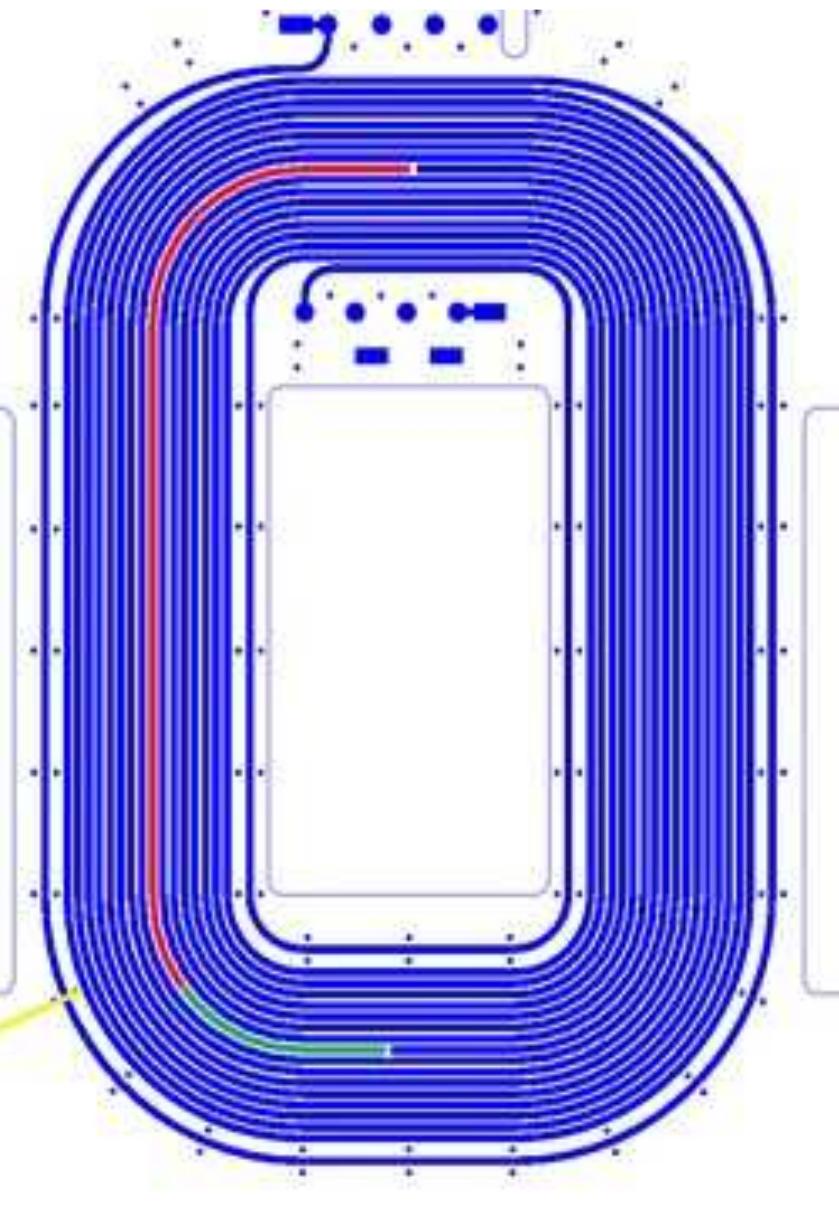 Top view of copper tracks in secondary figure 5. final view