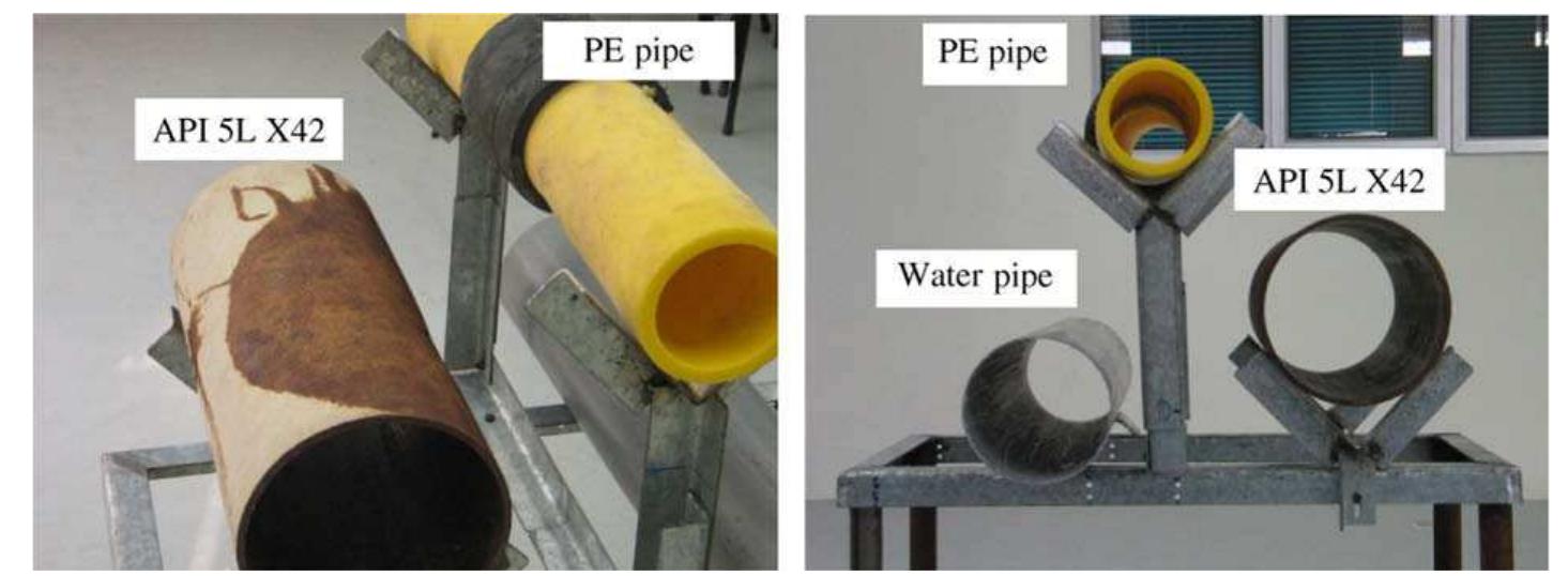 Reconstruction of relative original pipe positions.