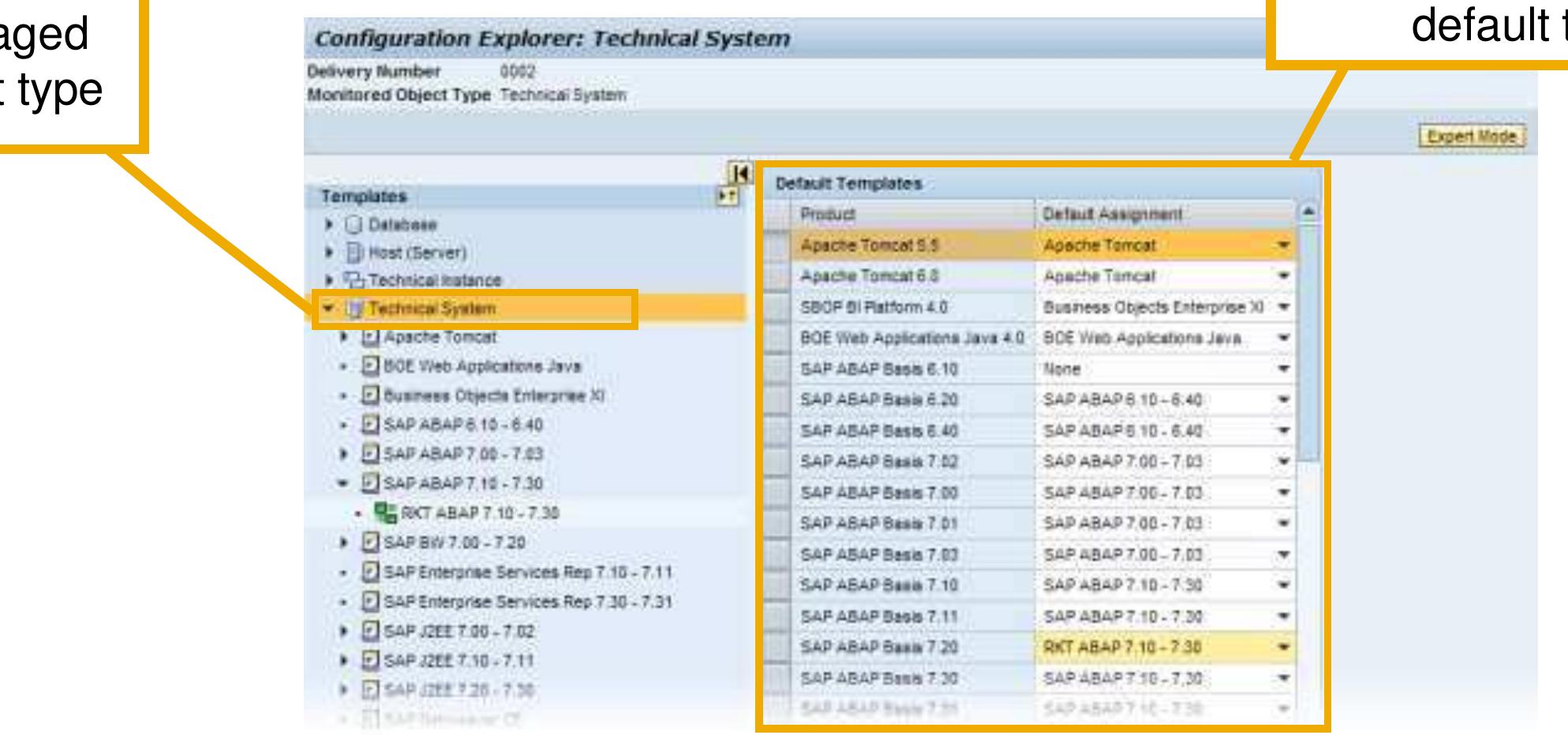 Figure 18 - Configuration of System Monitoring in SAP