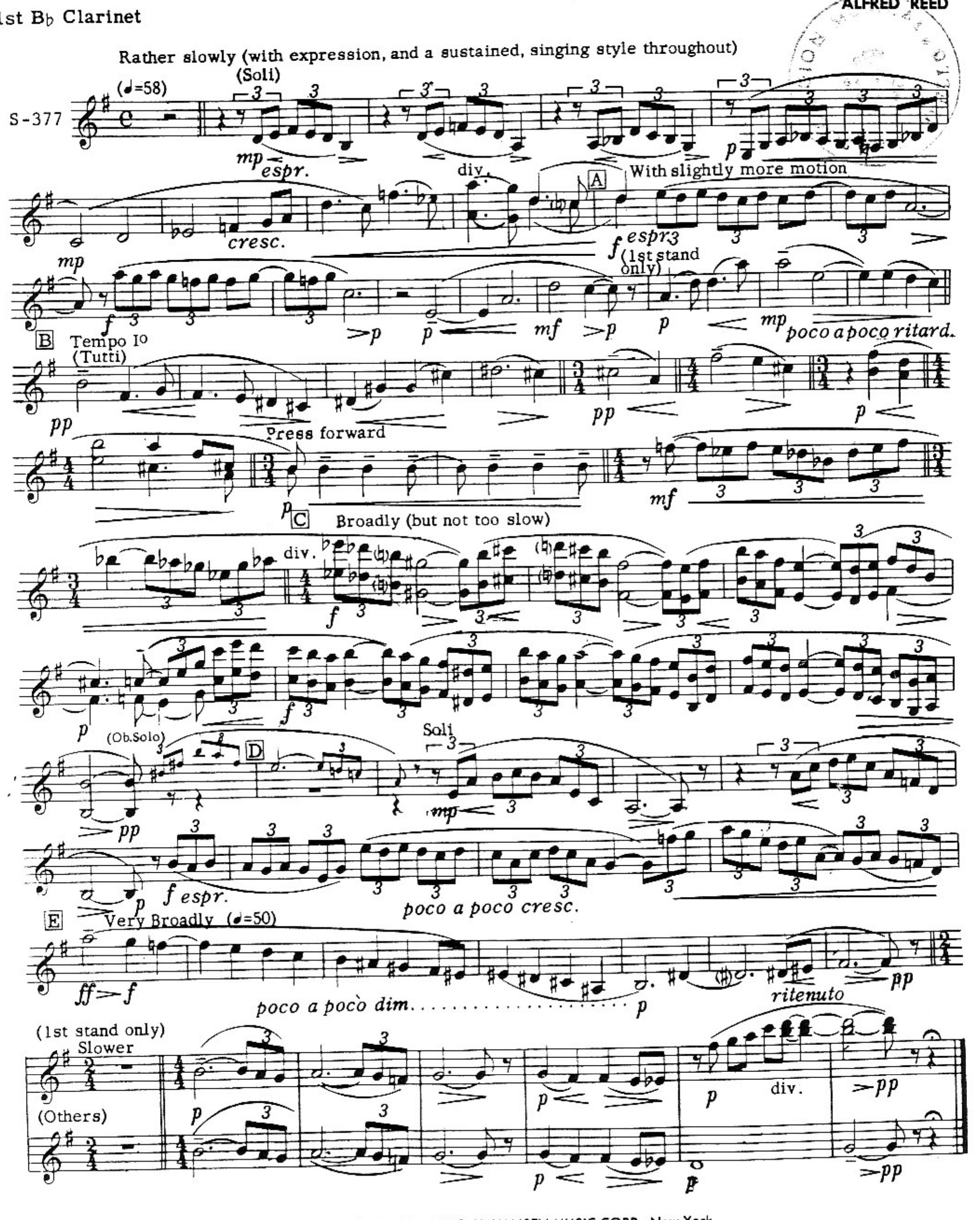 Figure 12 - Ballade - Alfred Reed