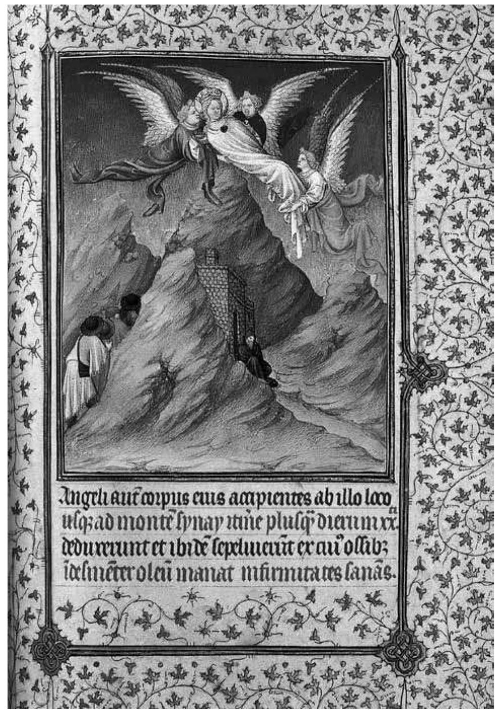 Pol, jean, and herman de limbourg. the body of saint