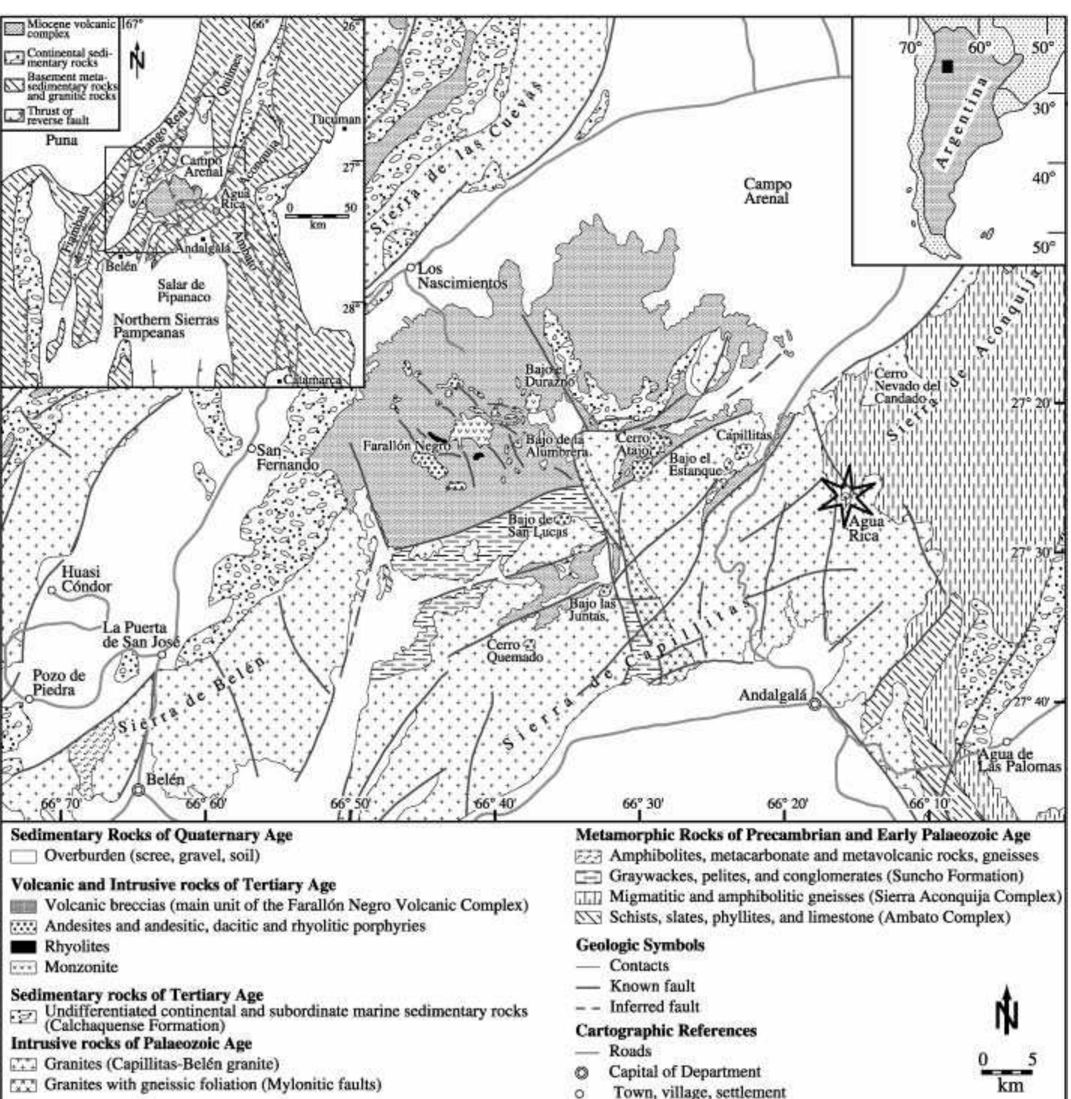 Fic. 1. simplified geologic map of the farallon