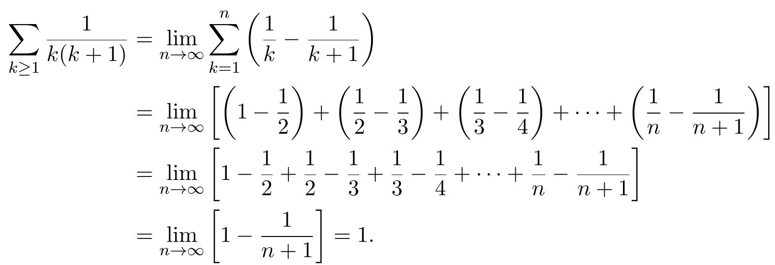 Example 7.9. occasionally we can find the limit of a