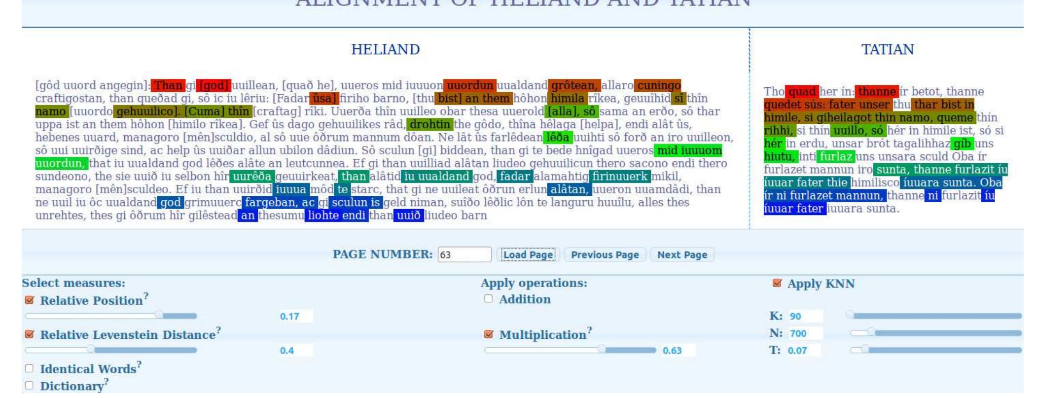Visualization and fine-tuning of parallel segment detection