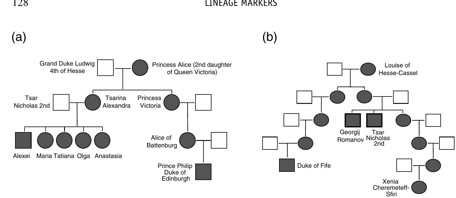 2 the family tree of the romanov royal family. (a) the
