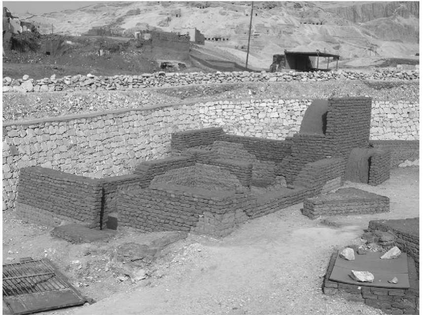 -la: the superstructure of tomb b (© l. matyus). cemetery,