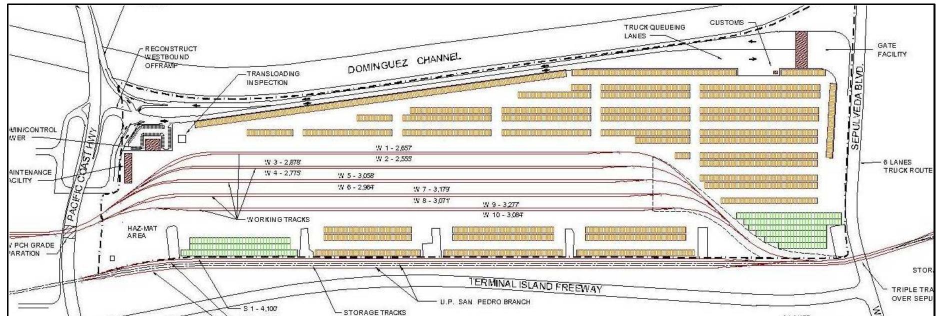 -2 intermodal facility operational areas