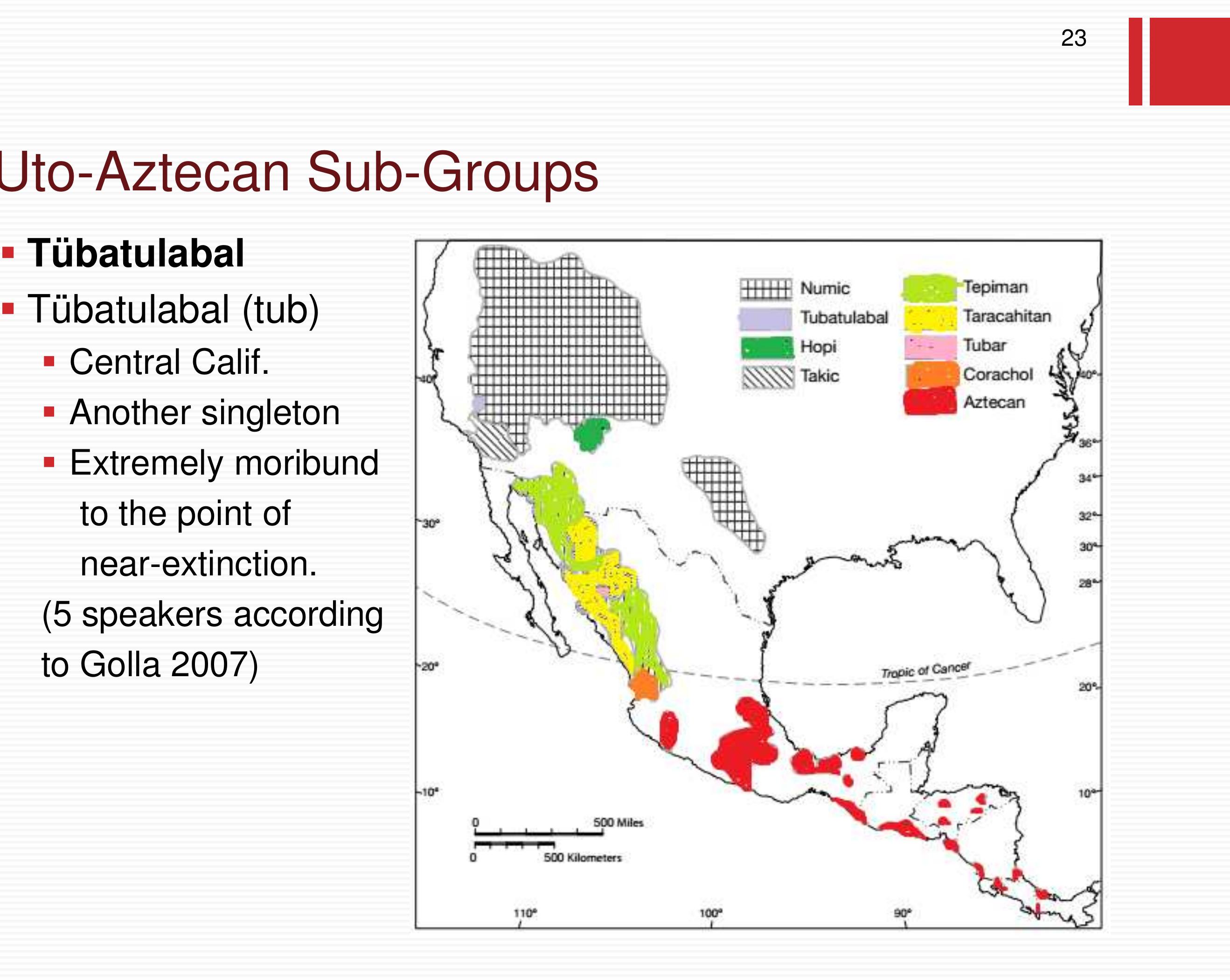 Figure 20 - Uto-Aztecan